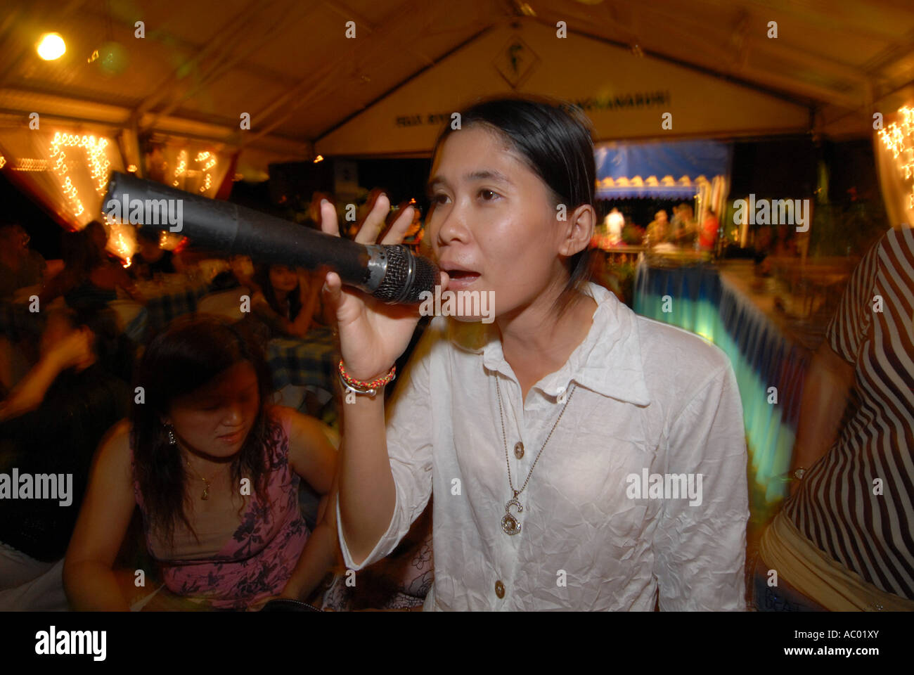 Karaoke in Thailand Stock Photo - Alamy