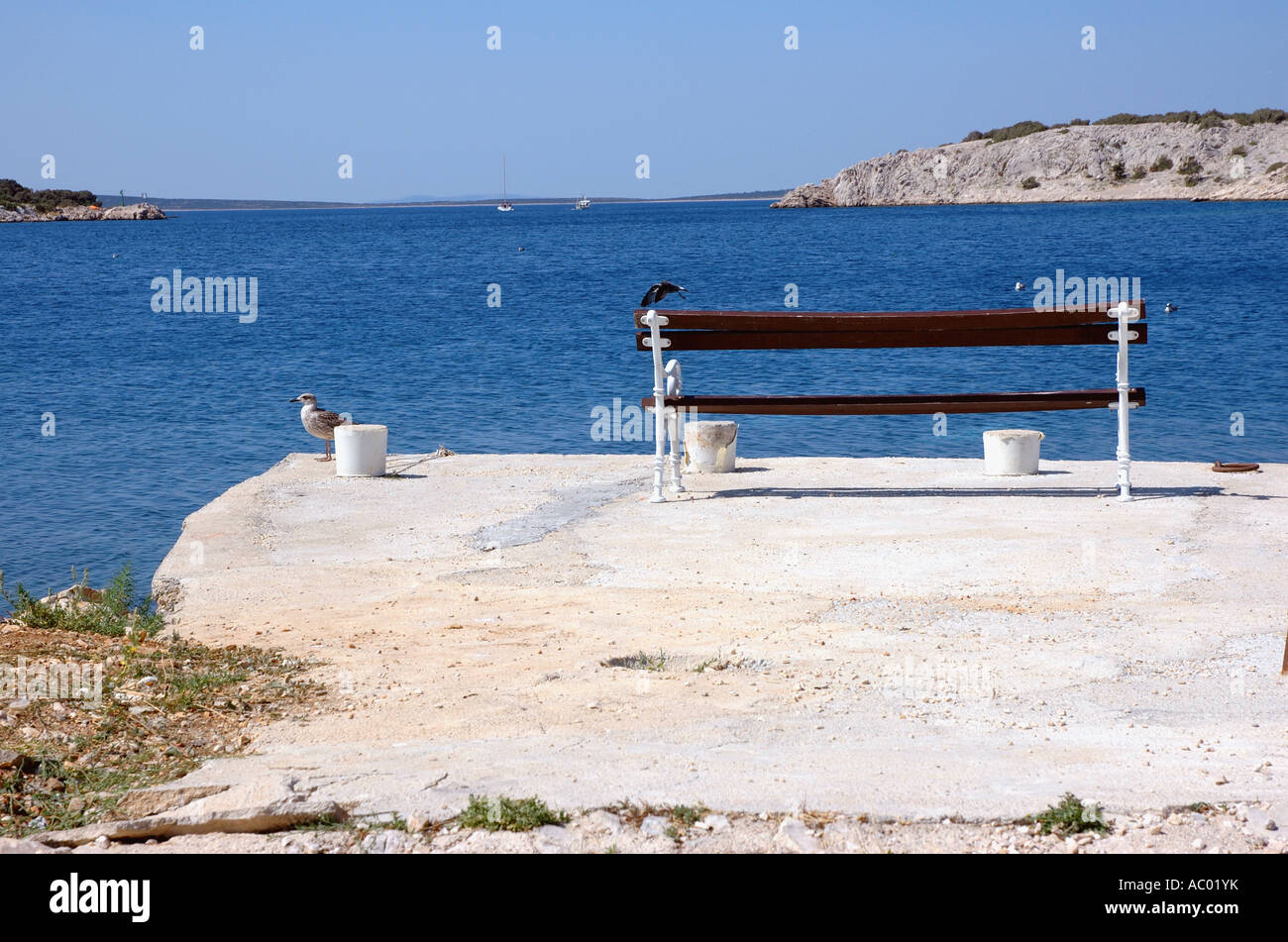 Simuni Pag Island Dalmatia Croatia former ex Yugoslavia Pago Dalmacija ...