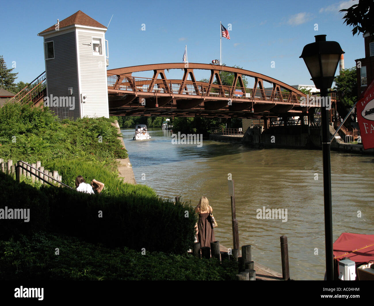 Erie canal waterway lift bridge hi-res stock photography and images - Alamy
