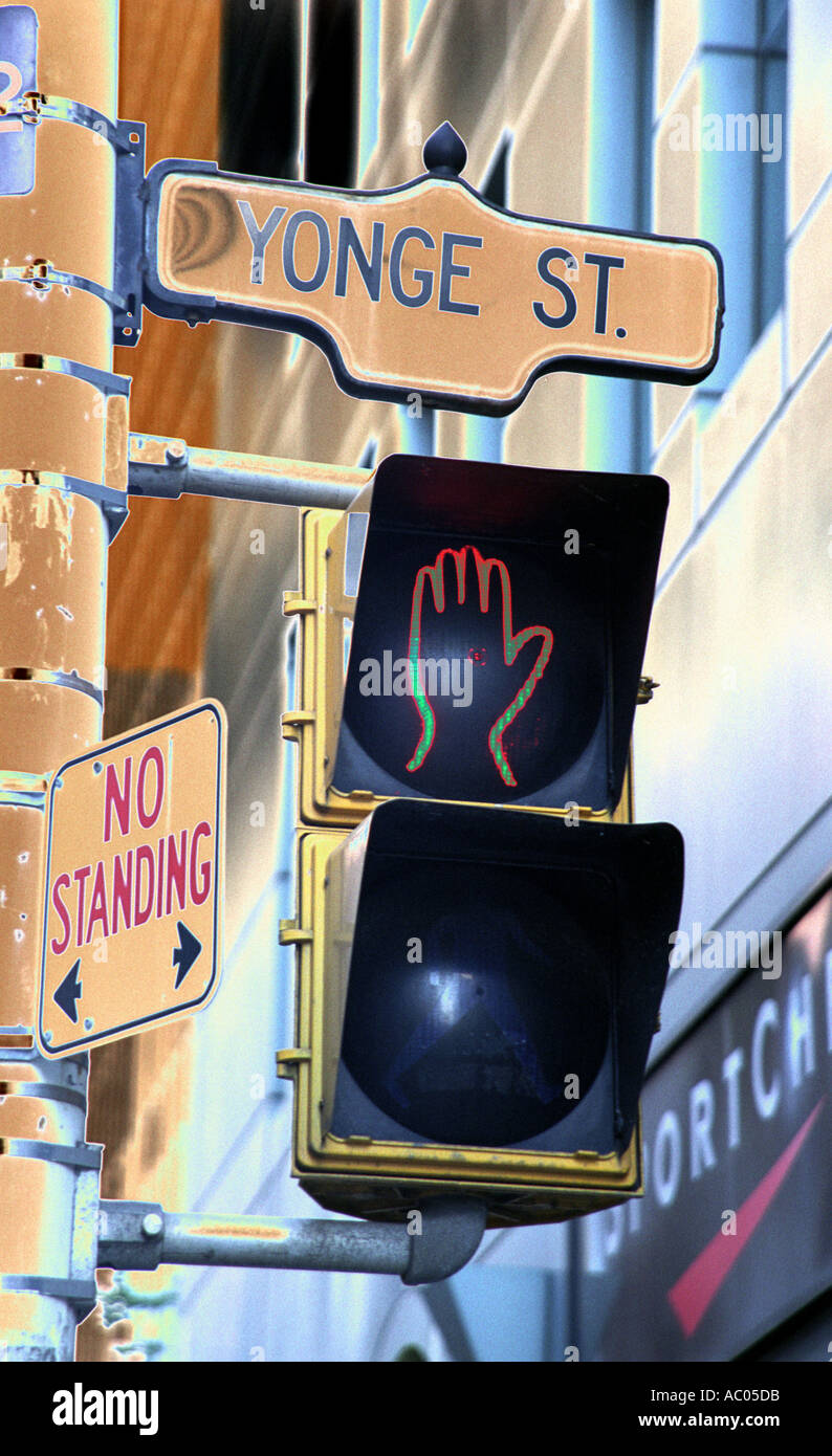 Traffic lights Yonge St Toronto Canada Stock Photo - Alamy