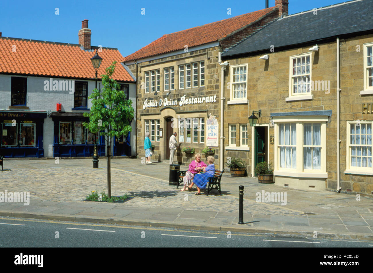 Picturesque sandstone buildings, Guisborough village, Cleveland ...