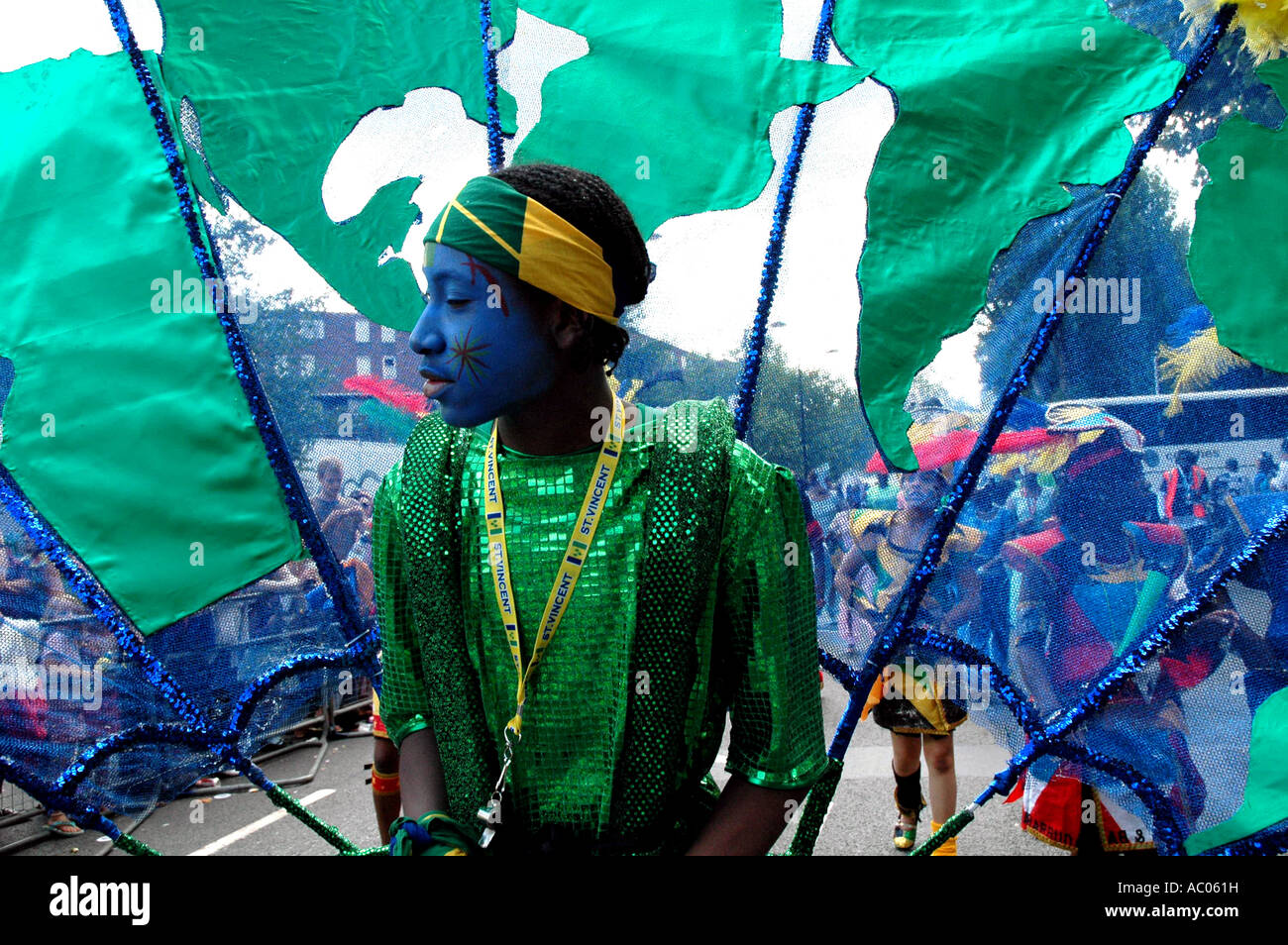 Notting Hill gate annual carnival through London Streets Stock Photo ...