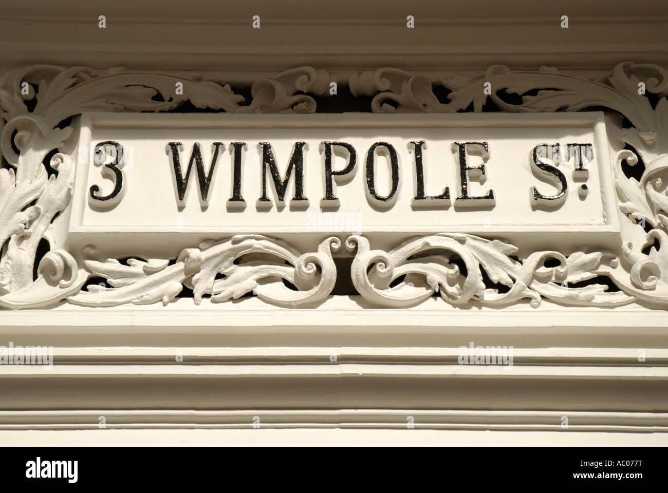 Wimpole street sign hi-res stock photography and images - Alamy