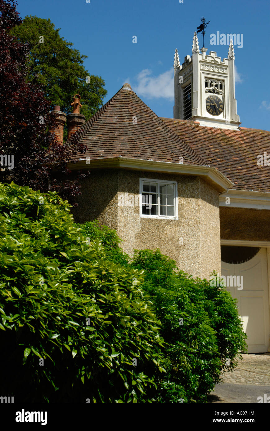 Entrance to Farnham Castle keep Surrey England Stock Photo - Alamy