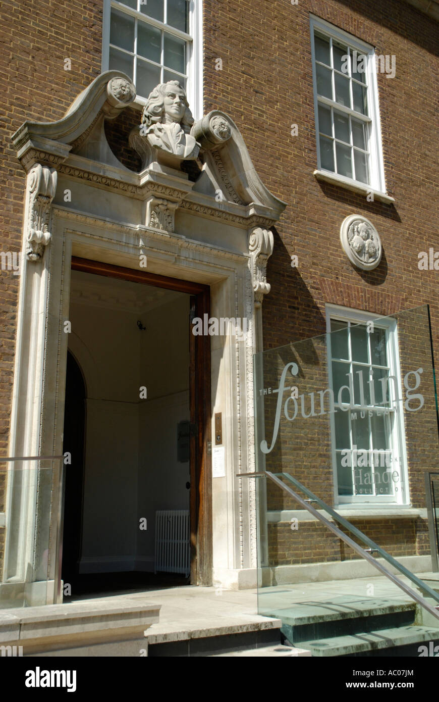 Entrance to the Foundling Museum Brunswick Square London England Stock ...