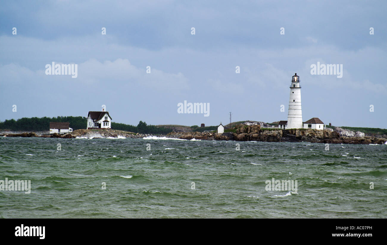 Boston harbor lighthouse hi-res stock photography and images - Alamy