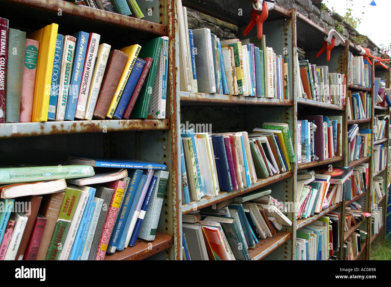 Books at Hay on Wye Stock Photo - Alamy