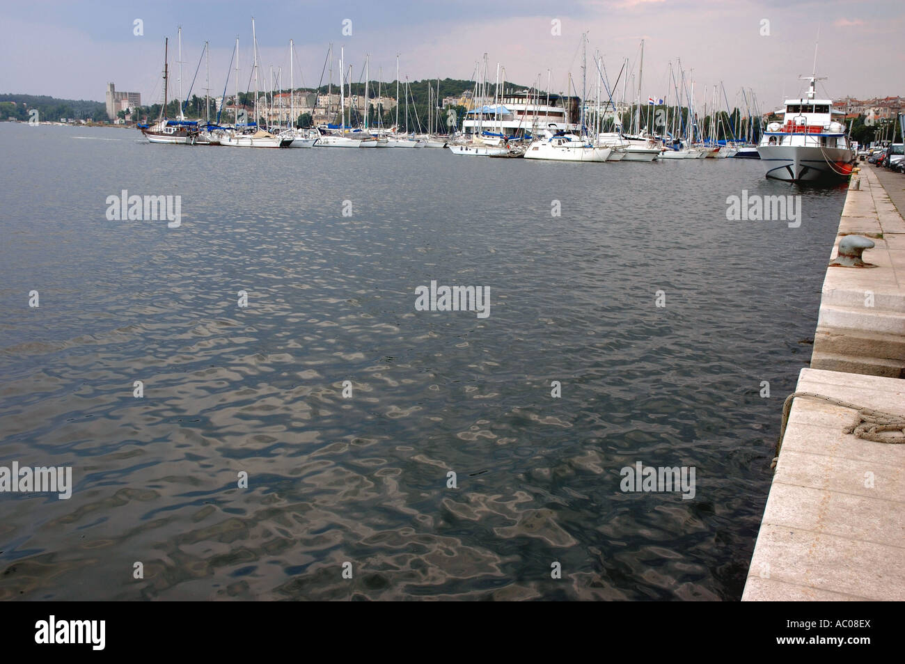 Pula harbour port Istria Croatia former ex Yugoslavia Pola Polei ...