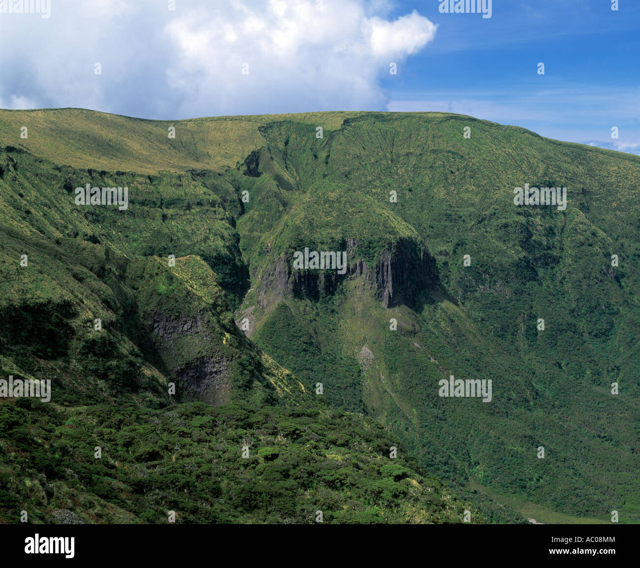 wall of a volcanic action Stock Photo - Alamy