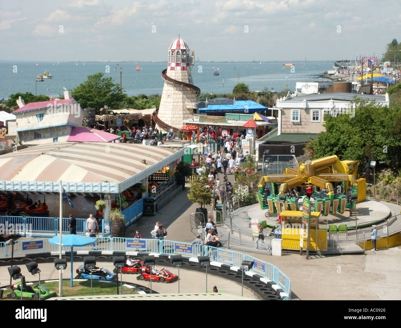 Southend on Sea a seaside resort beside River Thames estuary summer ...