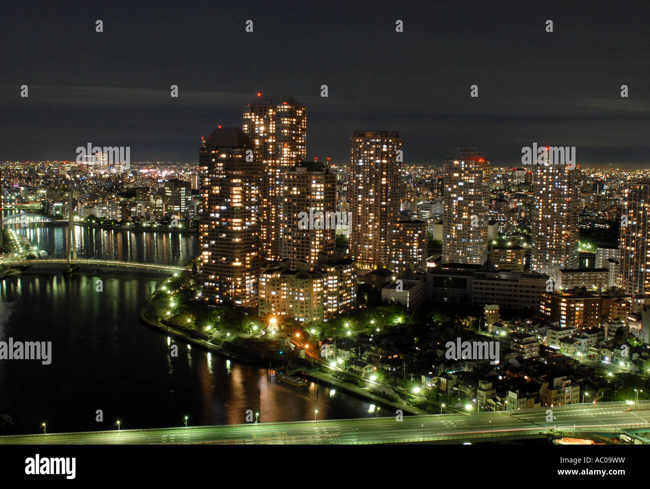 Tokyo at night Stock Photo - Alamy
