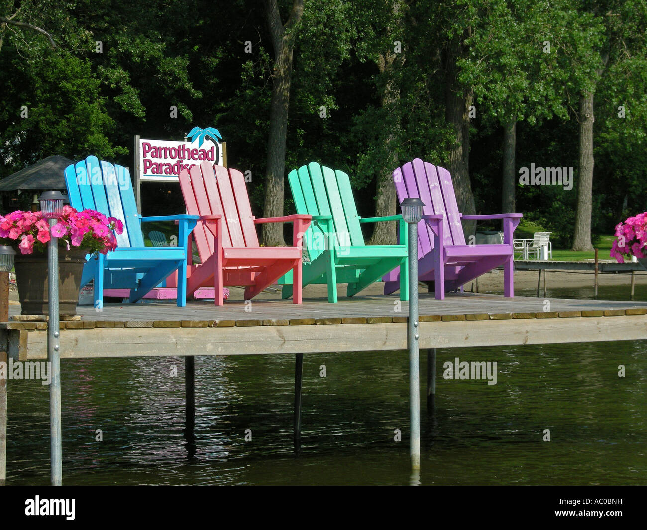 Dock with chairs hi-res stock photography and images - Alamy