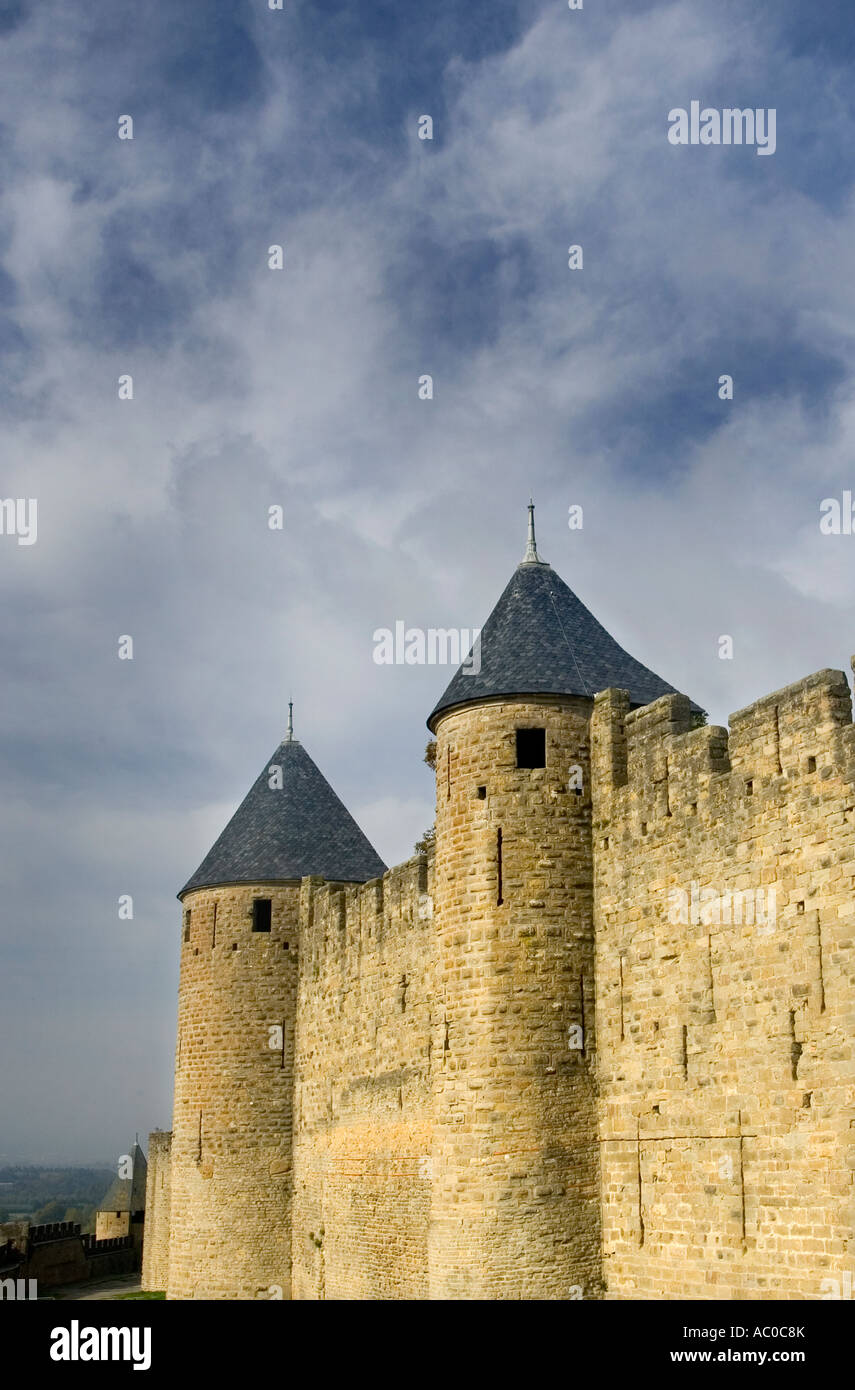 The castle of Carcassonne Stock Photo - Alamy