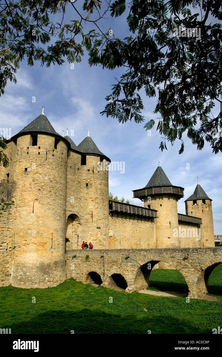 The castle of Carcassonne Stock Photo - Alamy