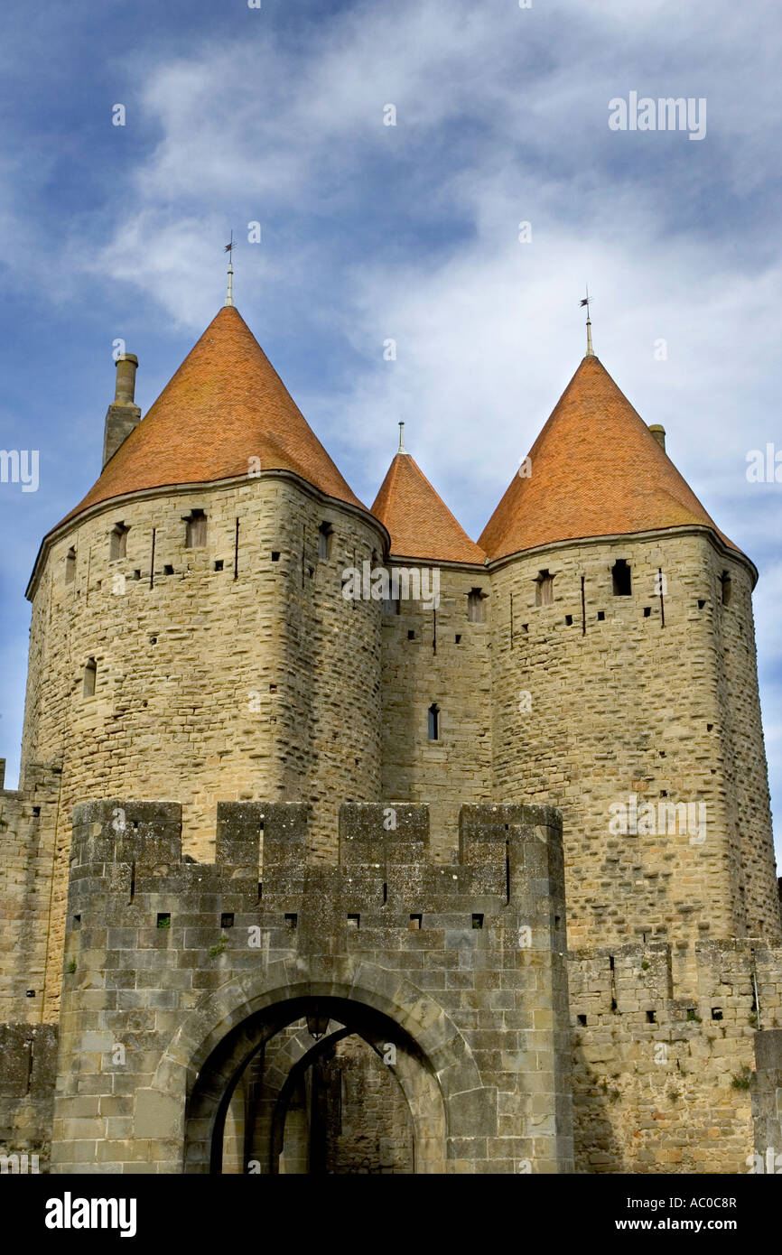 The castle of Carcassonne Stock Photo - Alamy