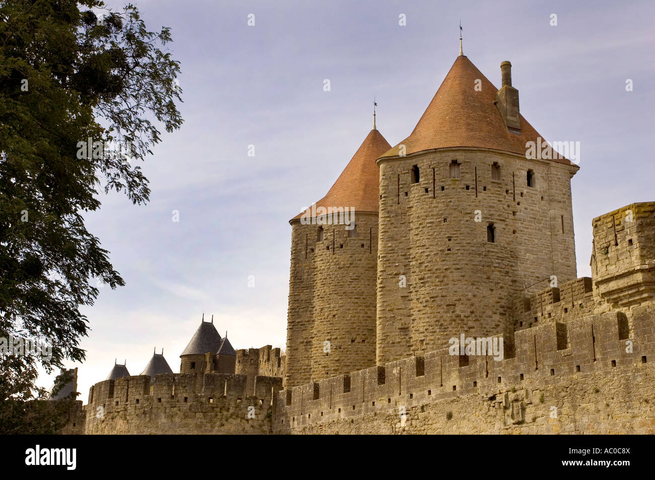 The castle of Carcassonne Stock Photo - Alamy