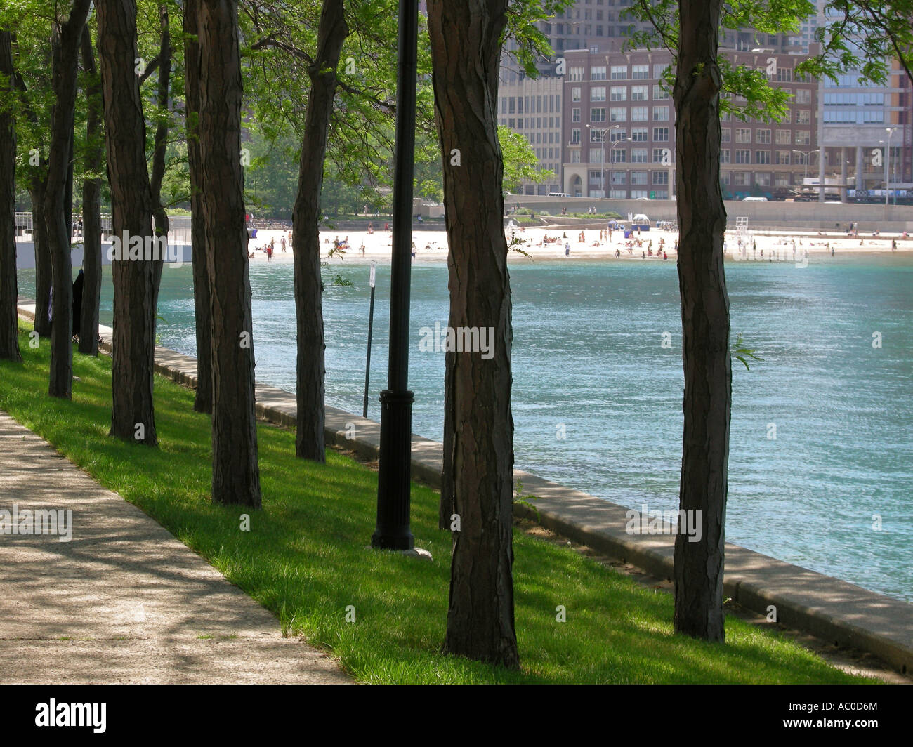 Chicago Lake Front / Olive Park / Ohio St. Beach Stock Photo - Alamy