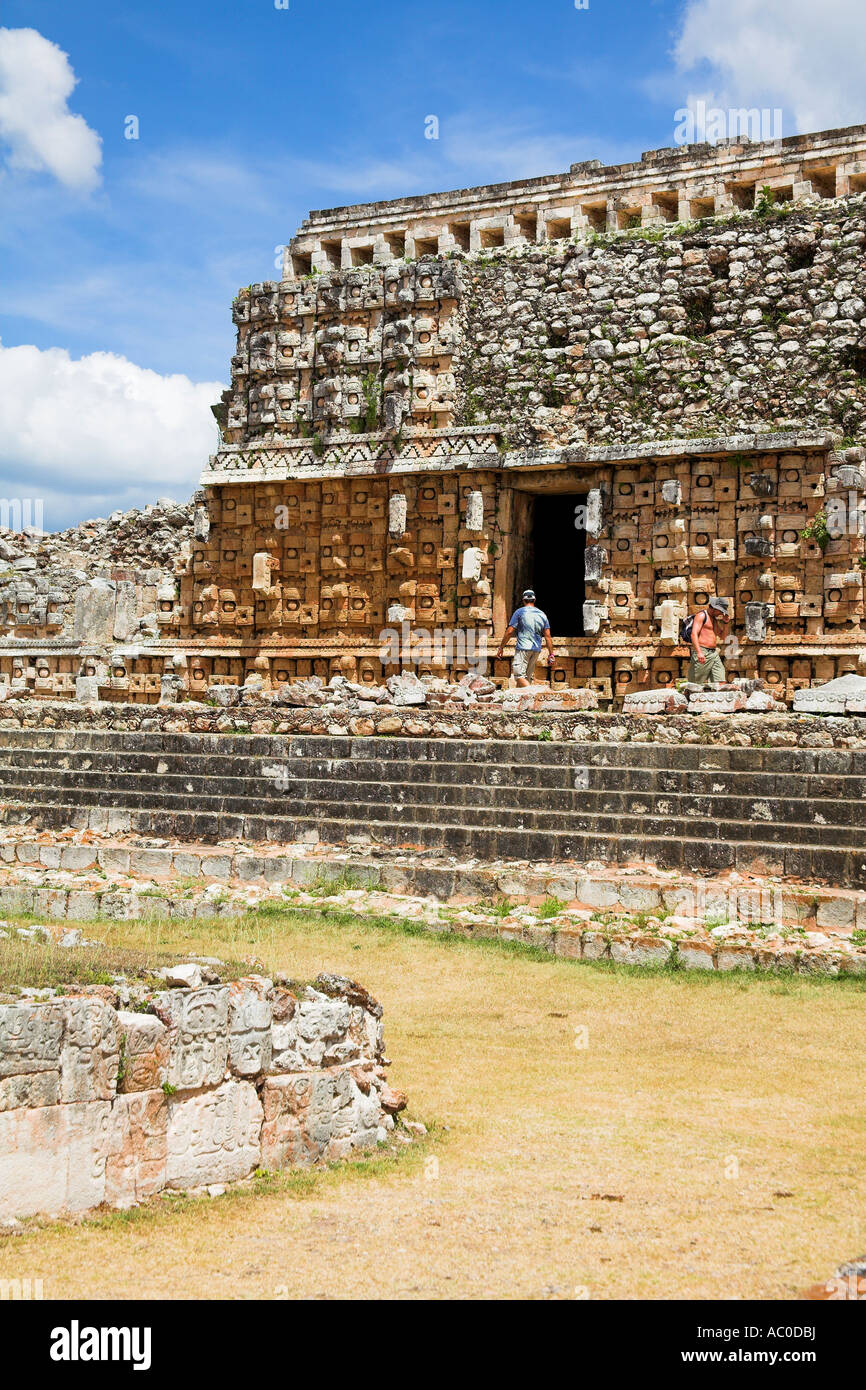 Palace of the Masks, Codz Poop, Kabah Archaeological Site, Kabah, near Uxmal, Yucatan State ...