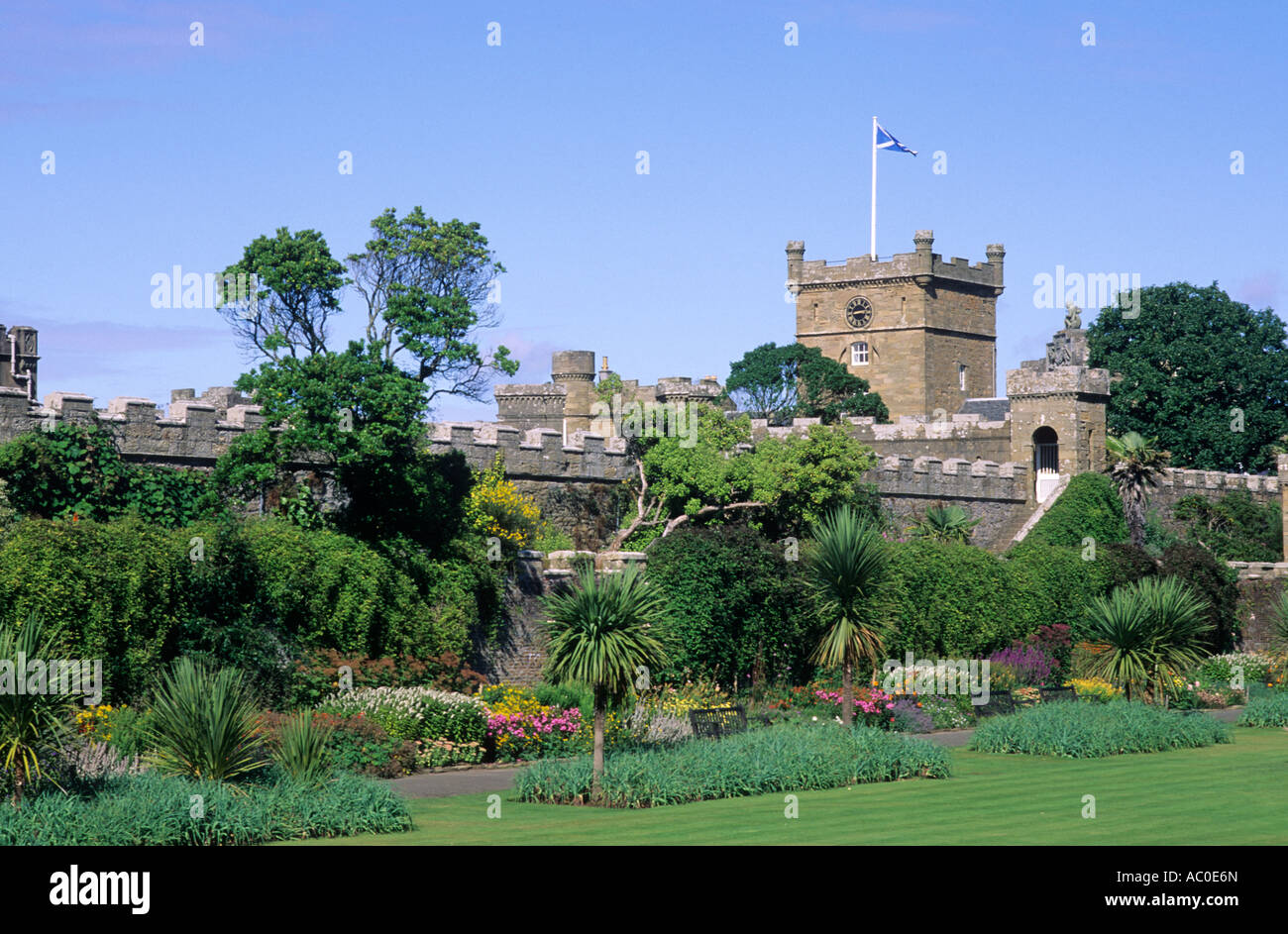 Culzean Castle gardens, Scotland, Ayrshire, Strathclyde Region ...