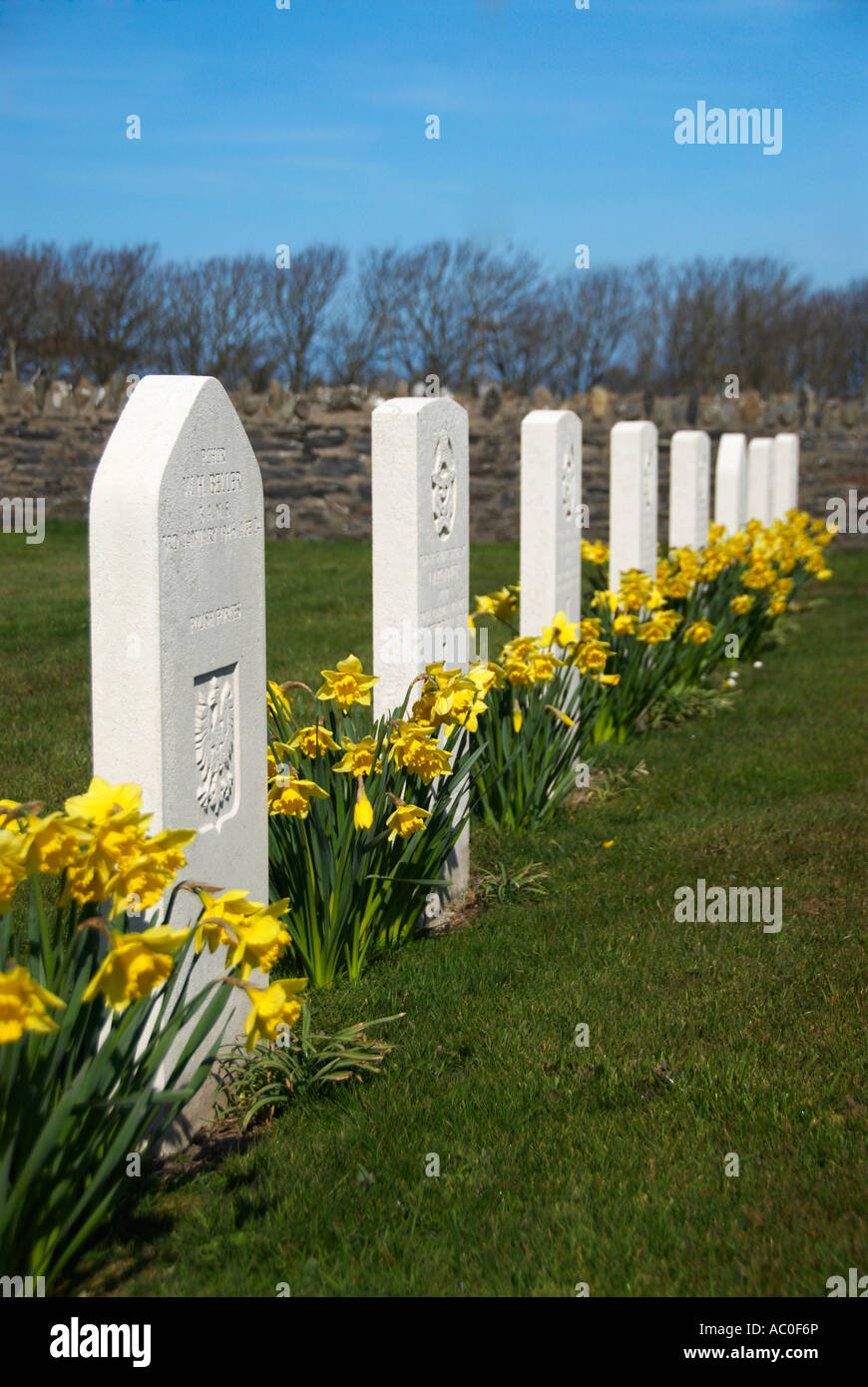 War Graves At Church Yard Jurby IOM Stock Photo - Alamy
