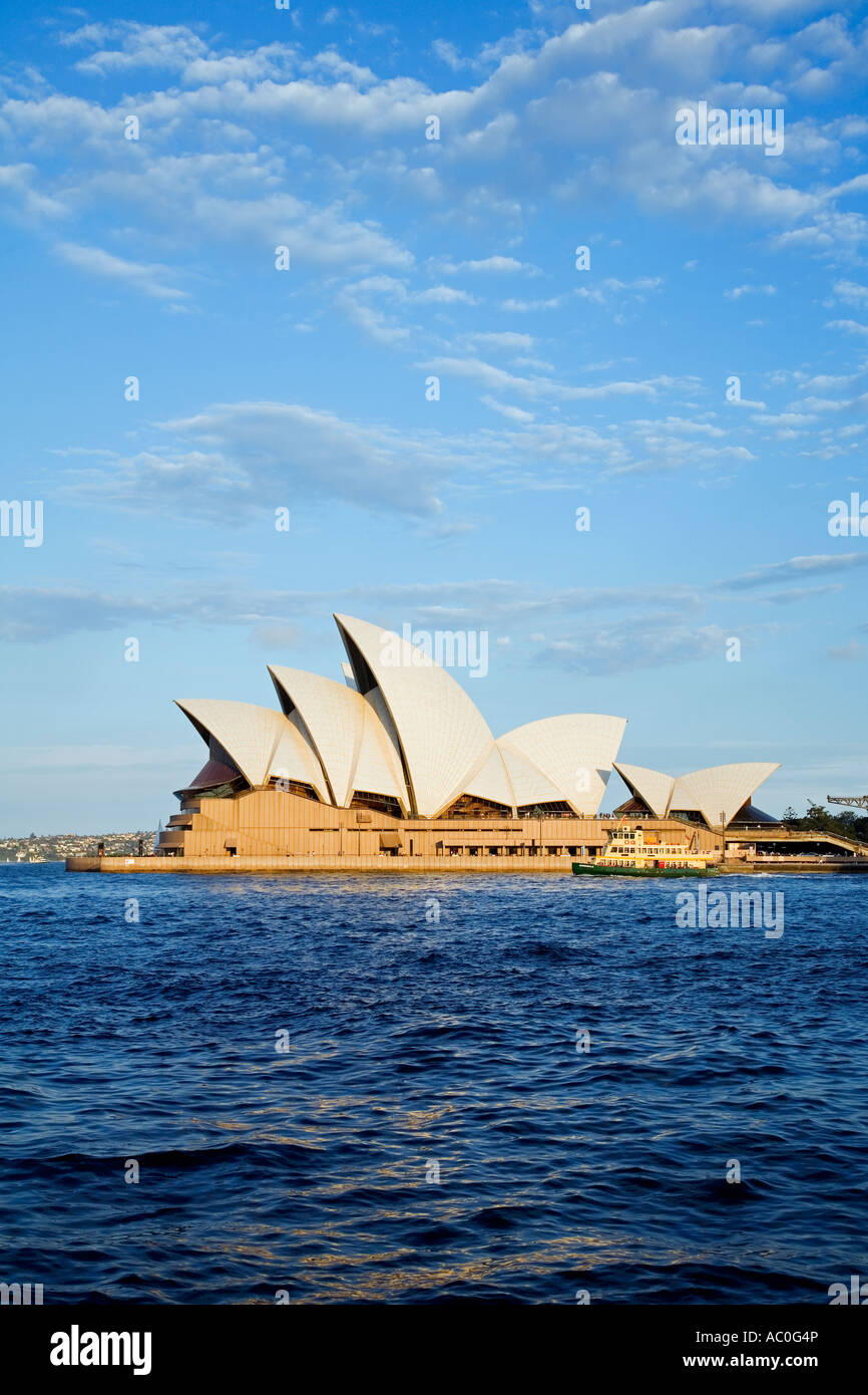 The iconic Opera House at Bennelong Point on Sydney harbour Stock Photo ...