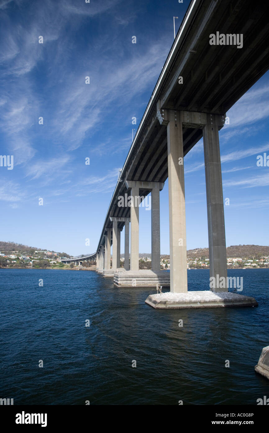 The Tasman Bridge over the Derwent River Hobart Stock Photo - Alamy