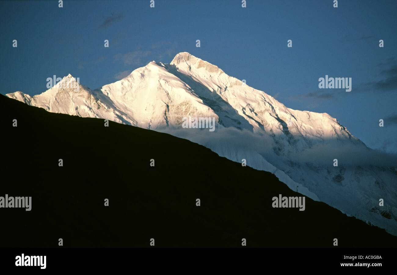 Pakistan Azad Kashmir Mount Rakaposhi 7788m Stock Photo - Alamy