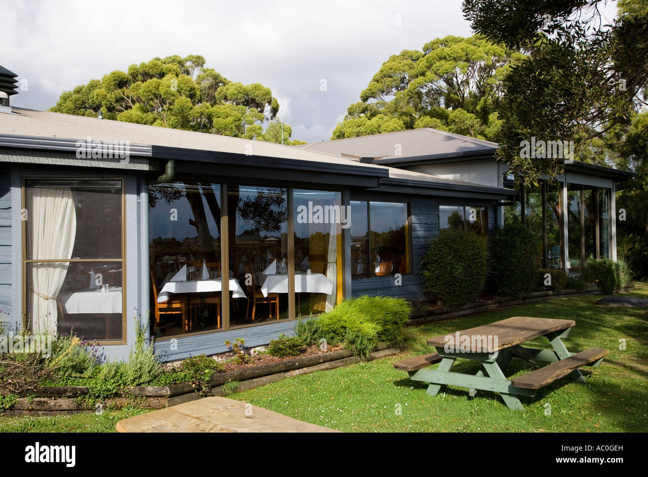 Strahan Village hotel Strahan Tasmania Stock Photo - Alamy