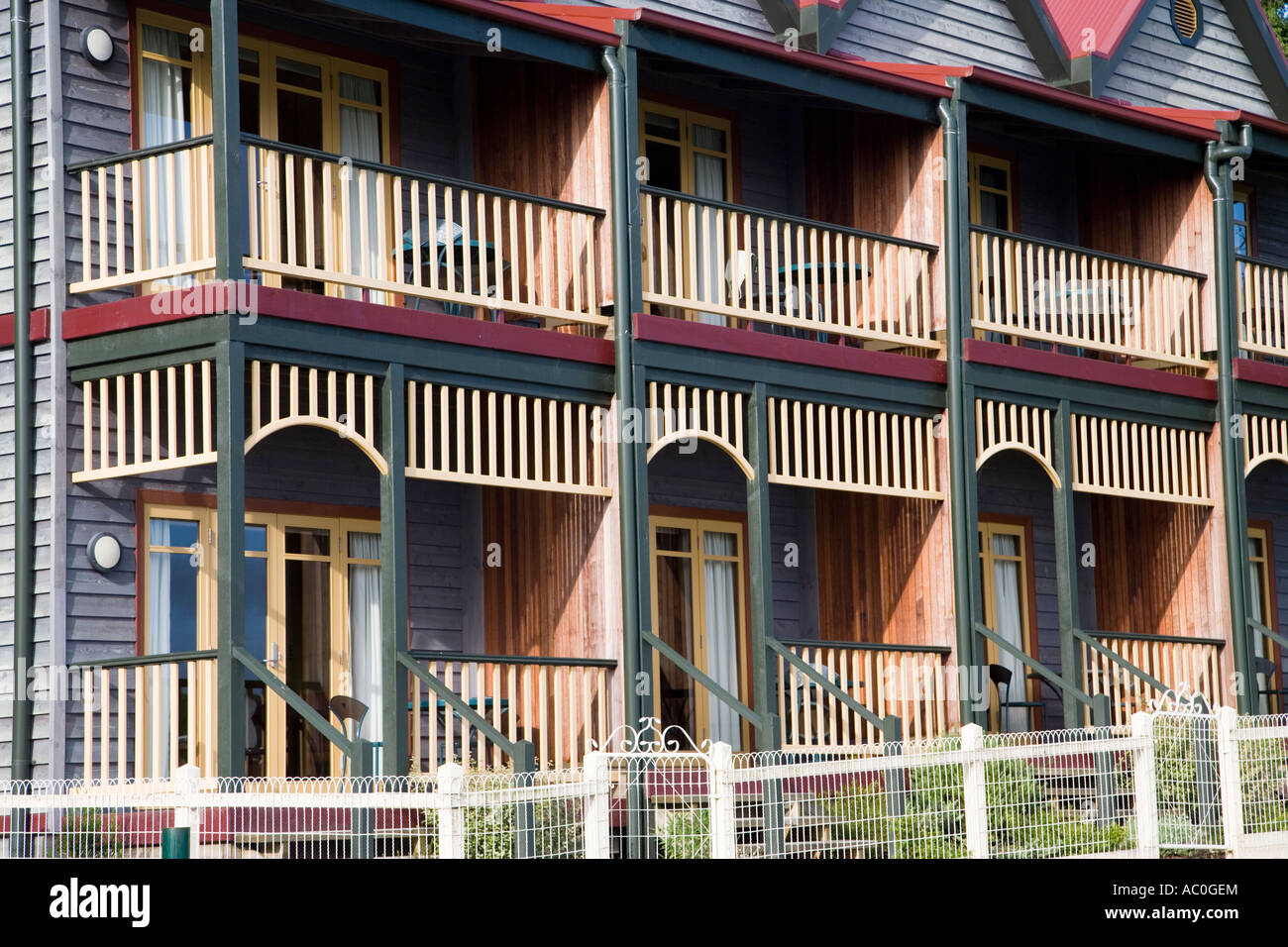 Strahan Village hotel Strahan Tasmania Stock Photo - Alamy