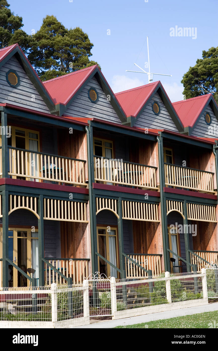 Strahan Village hotel Strahan Tasmania Stock Photo - Alamy