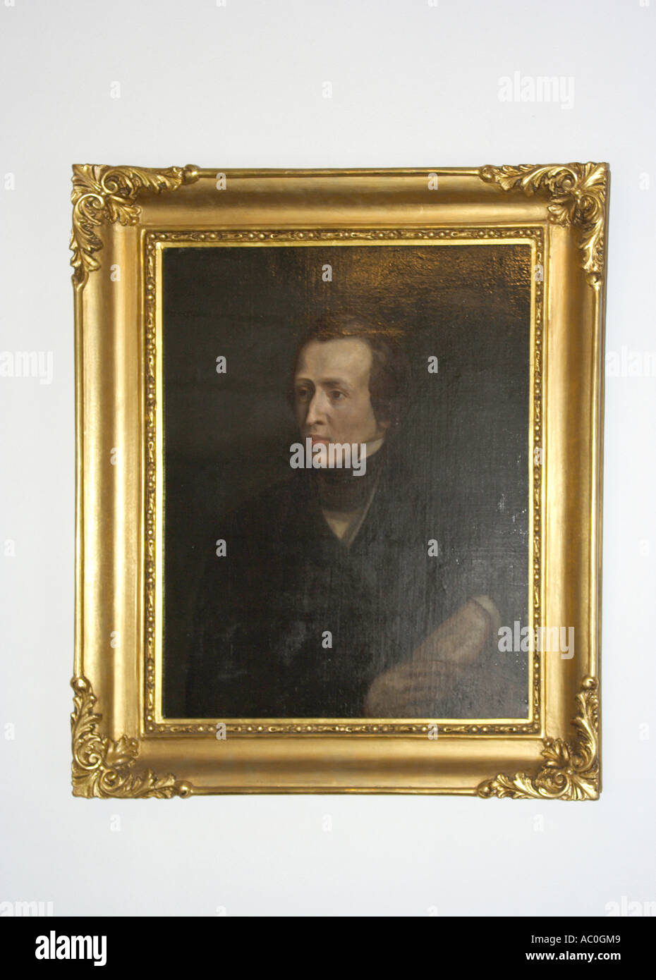 Frederick Chopin's portrait in Zelazowa Wola, Poland Stock Photo - Alamy