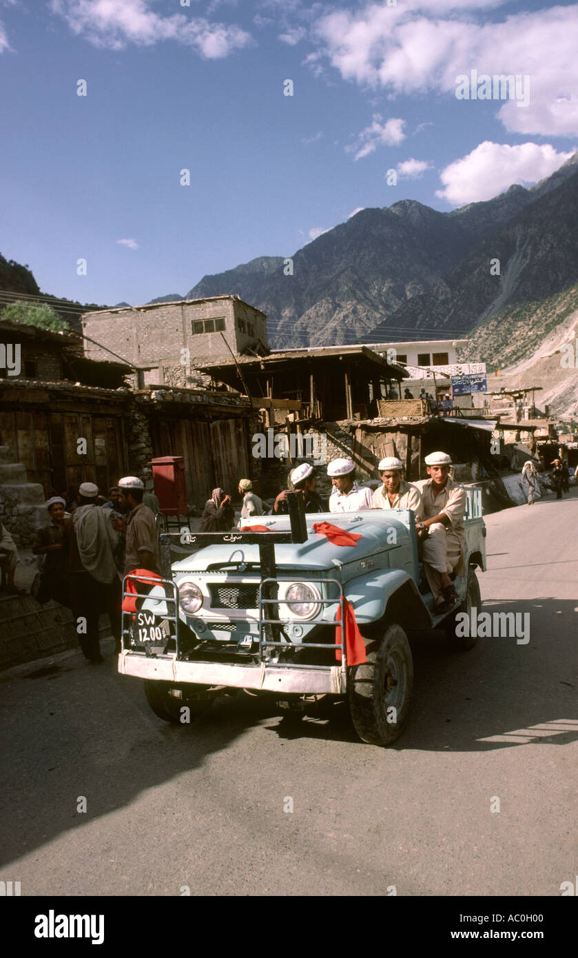 Pakistan Azad Kashmir Karakoram Highway Dassu village Stock Photo - Alamy