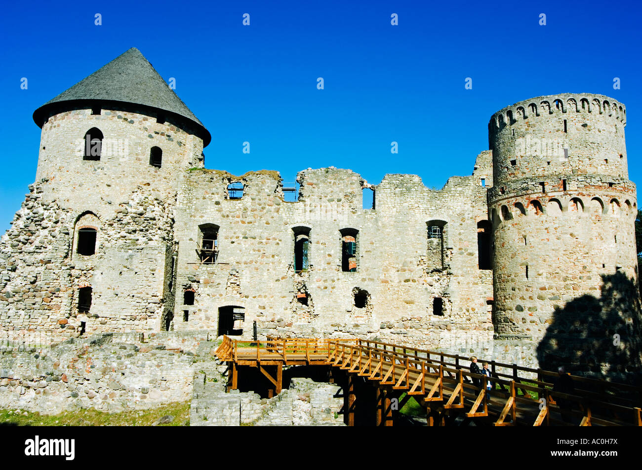 The Ruins of Cesis Castle Residence of the Master of Livonian Order in ...