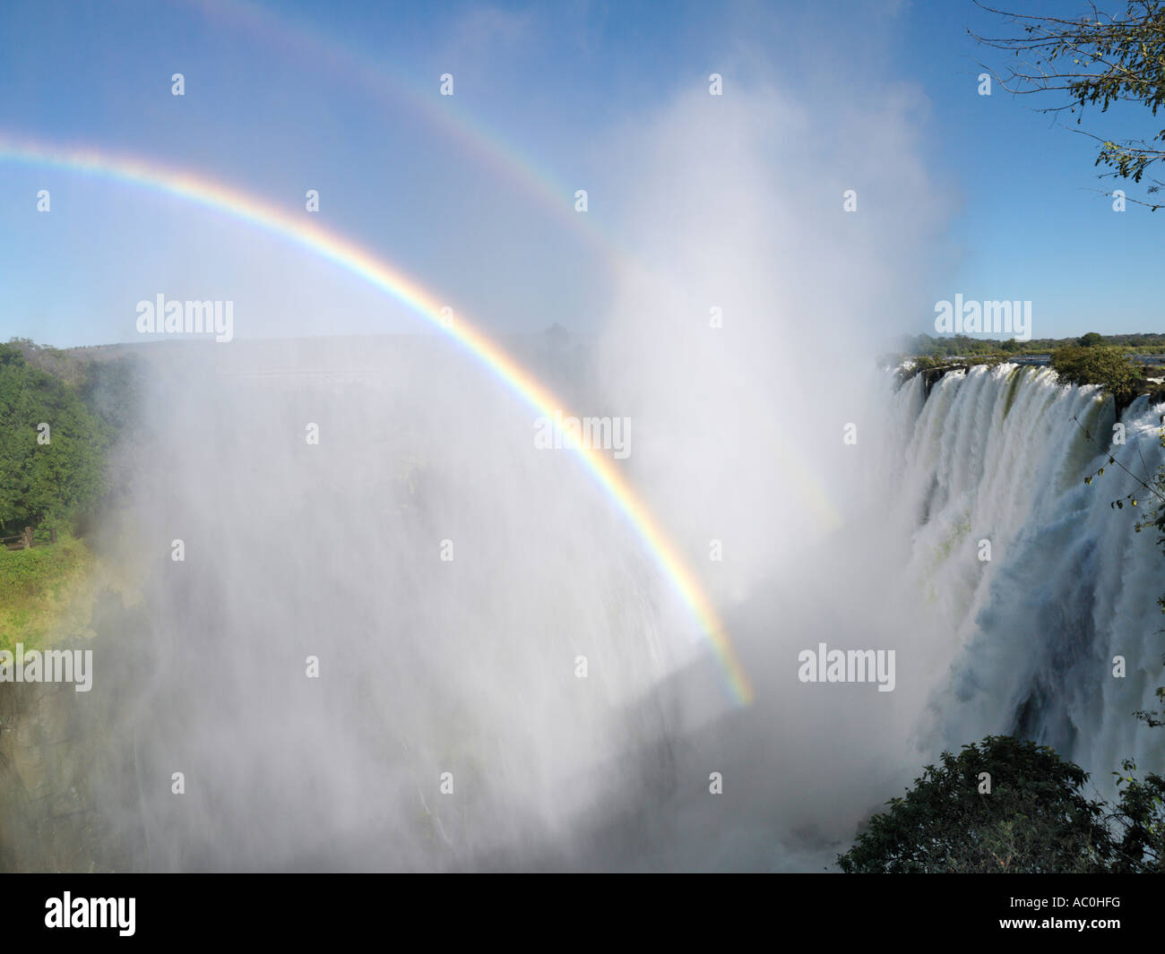 Victoria falls double rainbow hi-res stock photography and images - Alamy