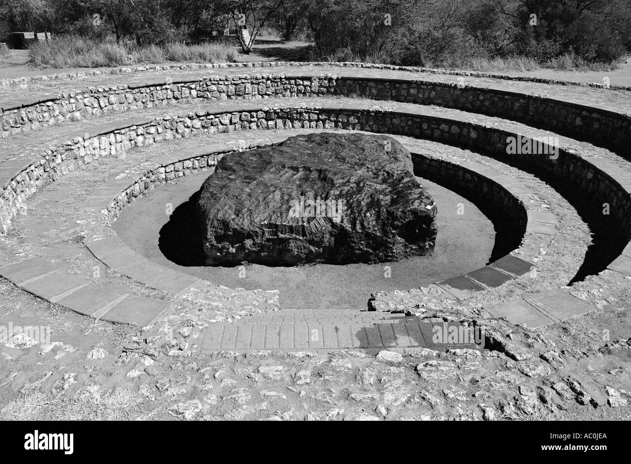 Largest meteorite in the world, Hoba, nr Grootfontein, Namibia Stock ...