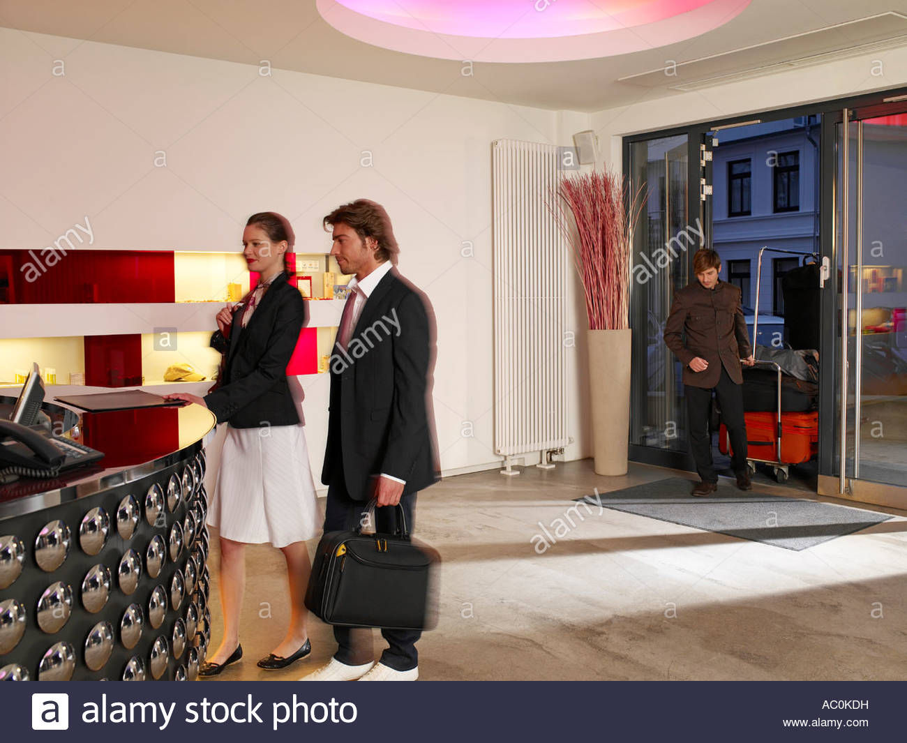 Luxury Hotel Lobby Couple High Resolution Stock Photography and Images ...