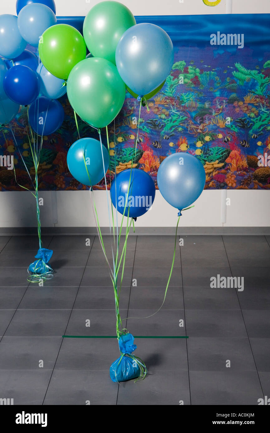 Balloons at a school dance Stock Photo - Alamy