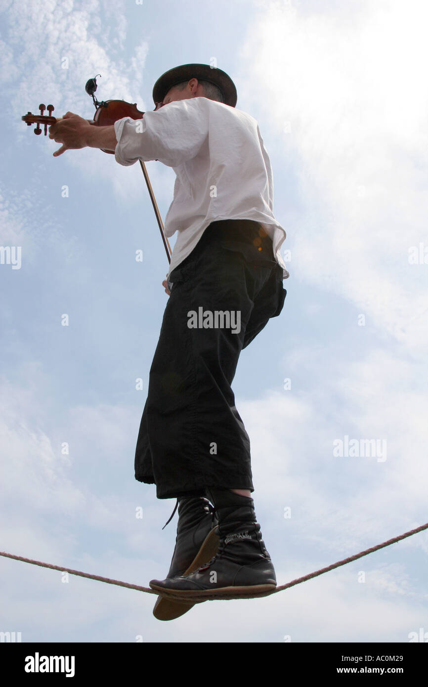 Tight rope hi-res stock photography and images - Alamy
