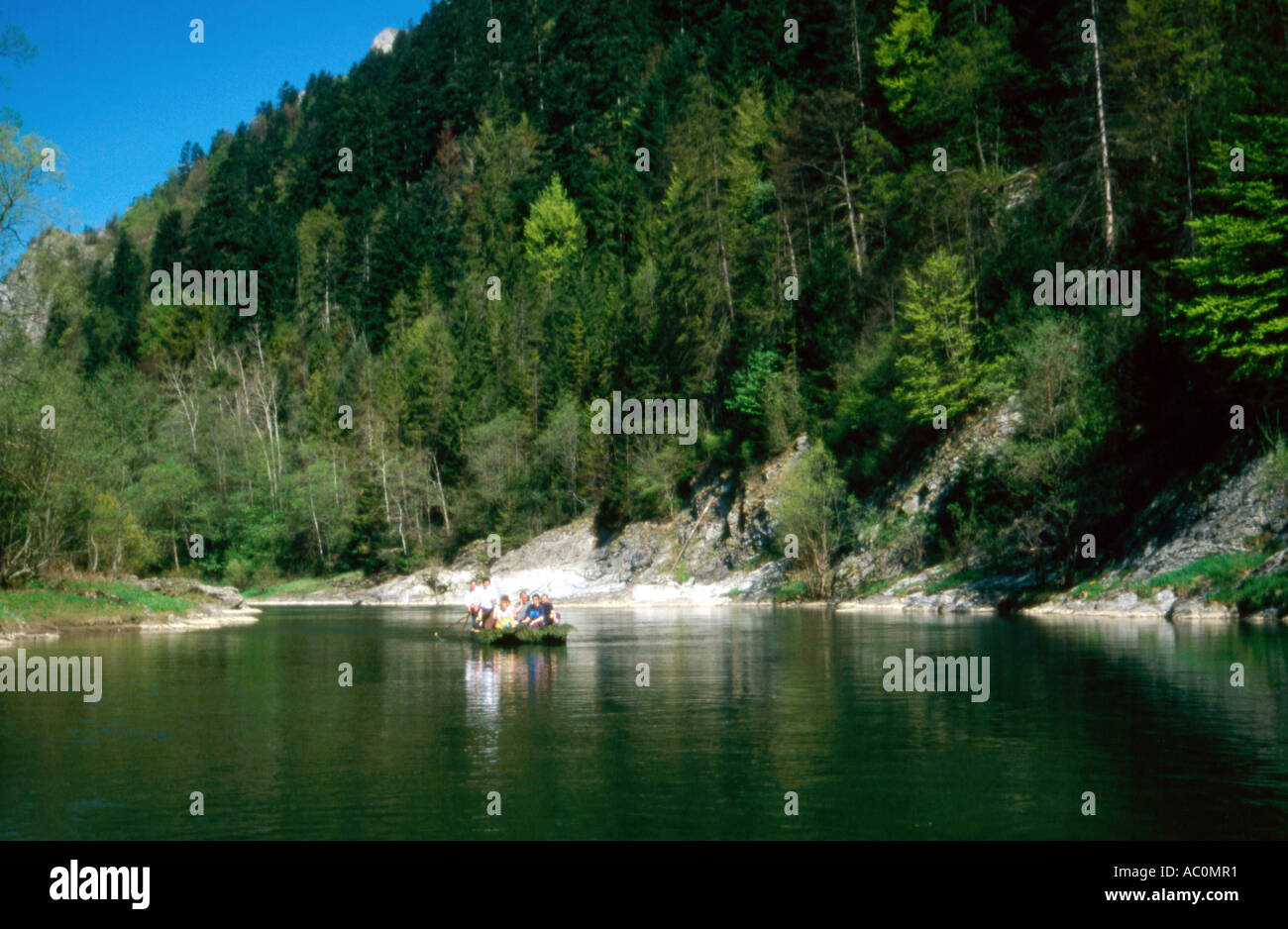 Rafting on Dunajec River Stock Photo - Alamy