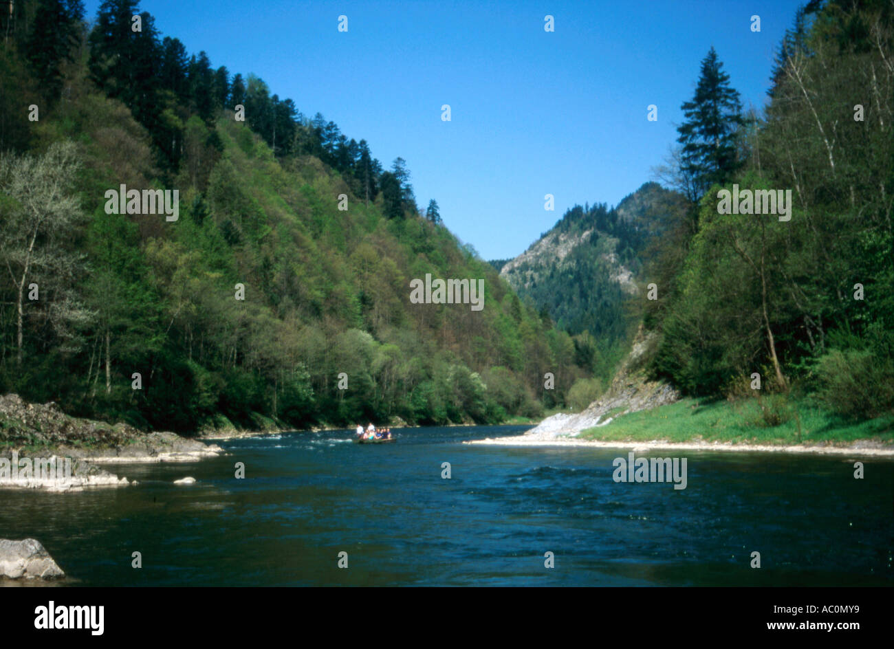 Rafting on Dunajec River Stock Photo - Alamy