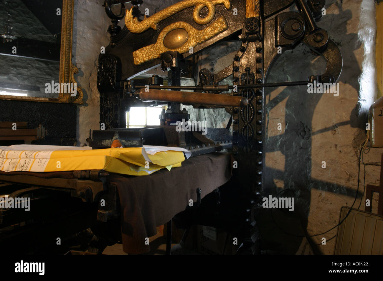 Centurion Printing Press at the Crich Tramway Museum in Derbyshire ...