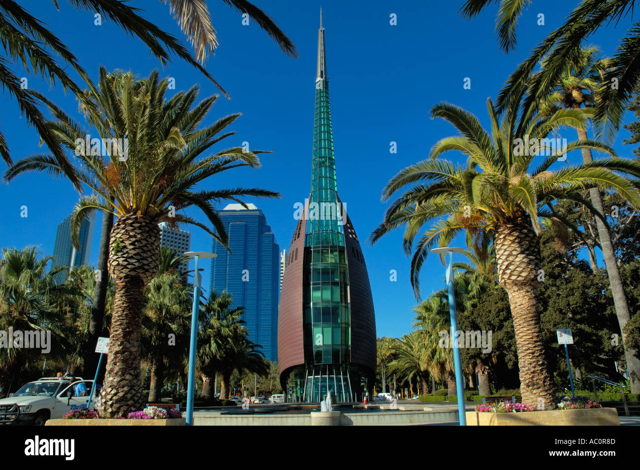 Western Australia Perth Barrack Square Swan Bells prominent landmark on ...