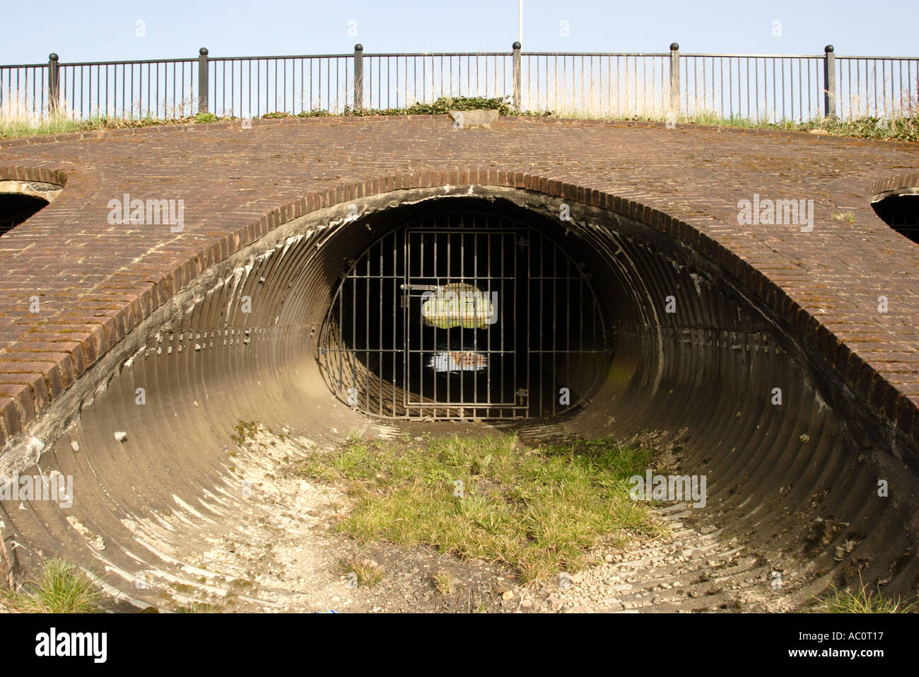 Drainage channels underneath the main road Stock Photo - Alamy