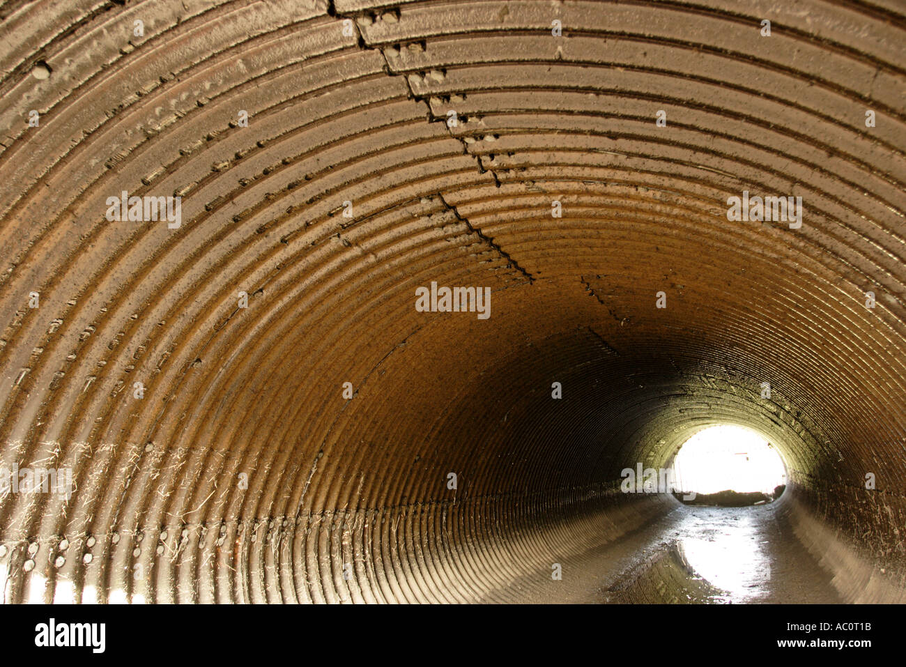 Drainage channels underneath the main road Stock Photo - Alamy