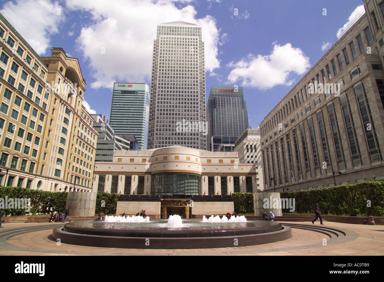 Canada Square Canary Wharf London Stock Photo - Alamy