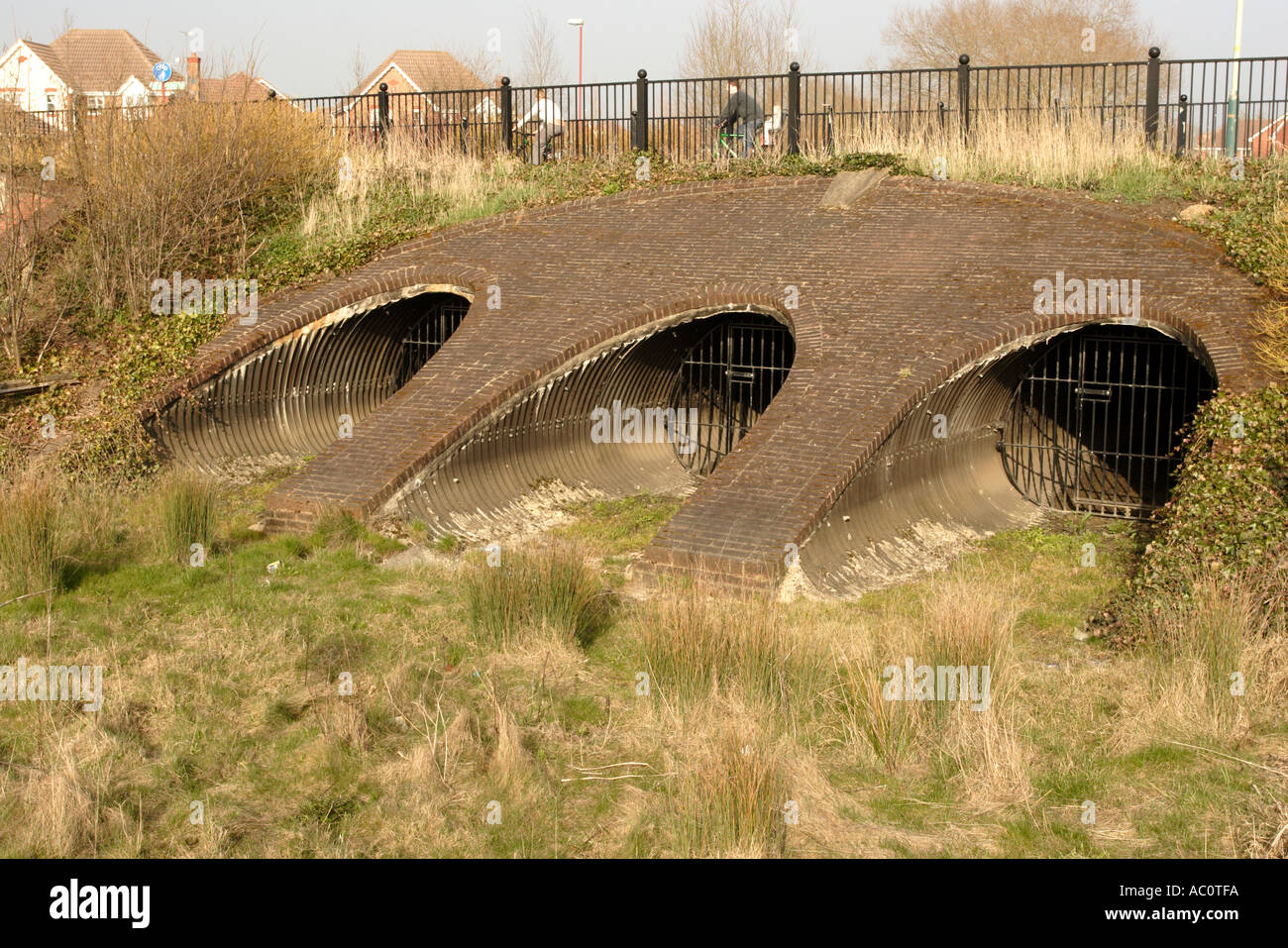 Drainage channels underneath the main road Stock Photo - Alamy
