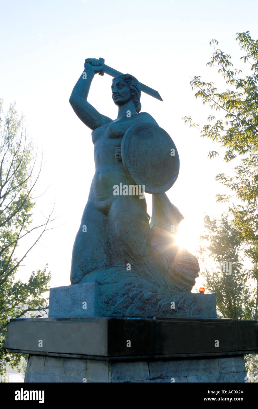 Poland Warsaw Mermaid Syrena A statue by Ludwika Nitschowa on the ...