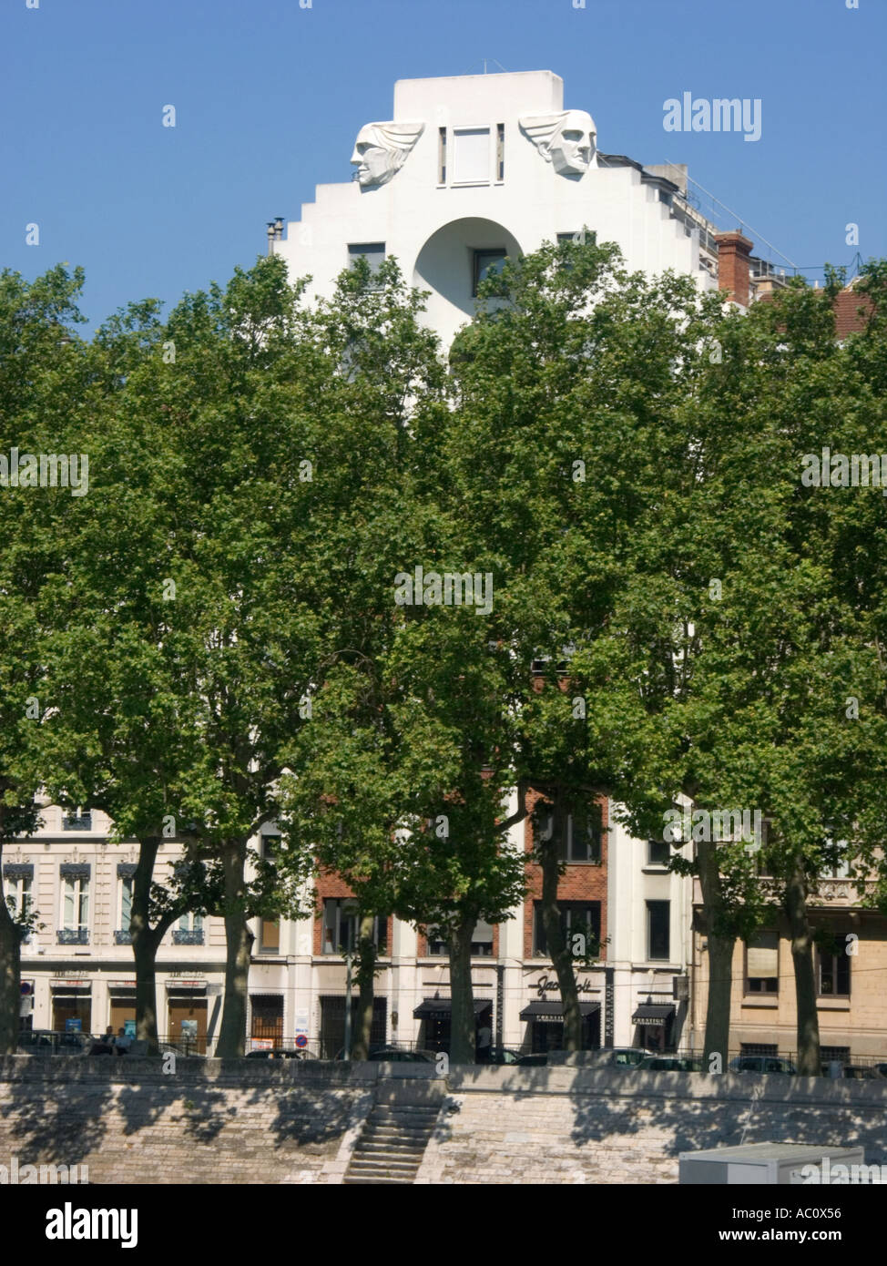 Quai du General Sarrai Lyon france Stock Photo - Alamy