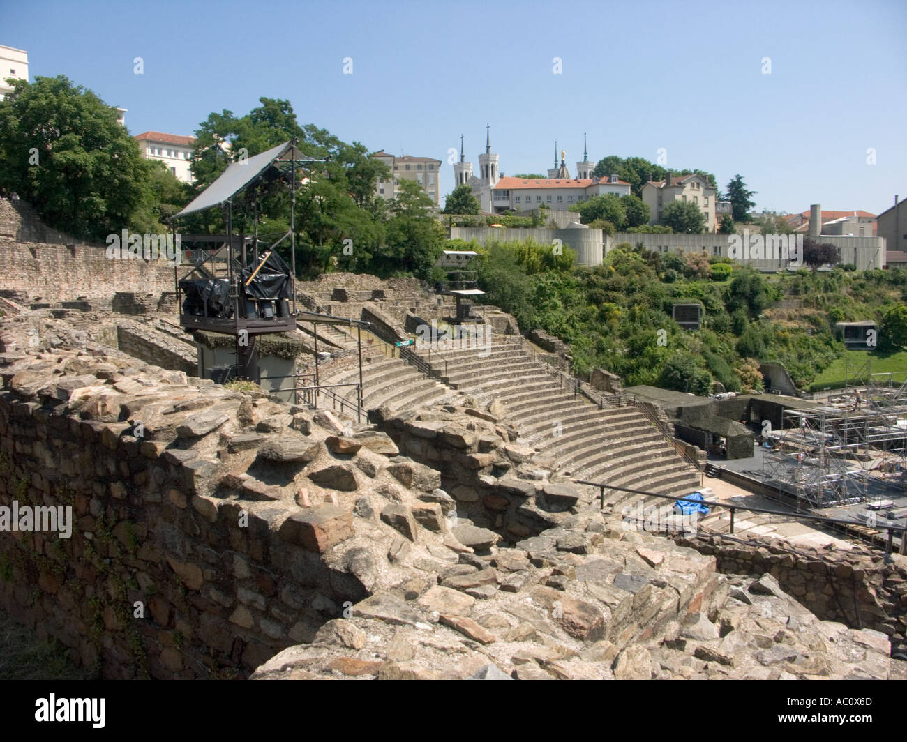 Roman amphitheatre Lyon France Stock Photo - Alamy