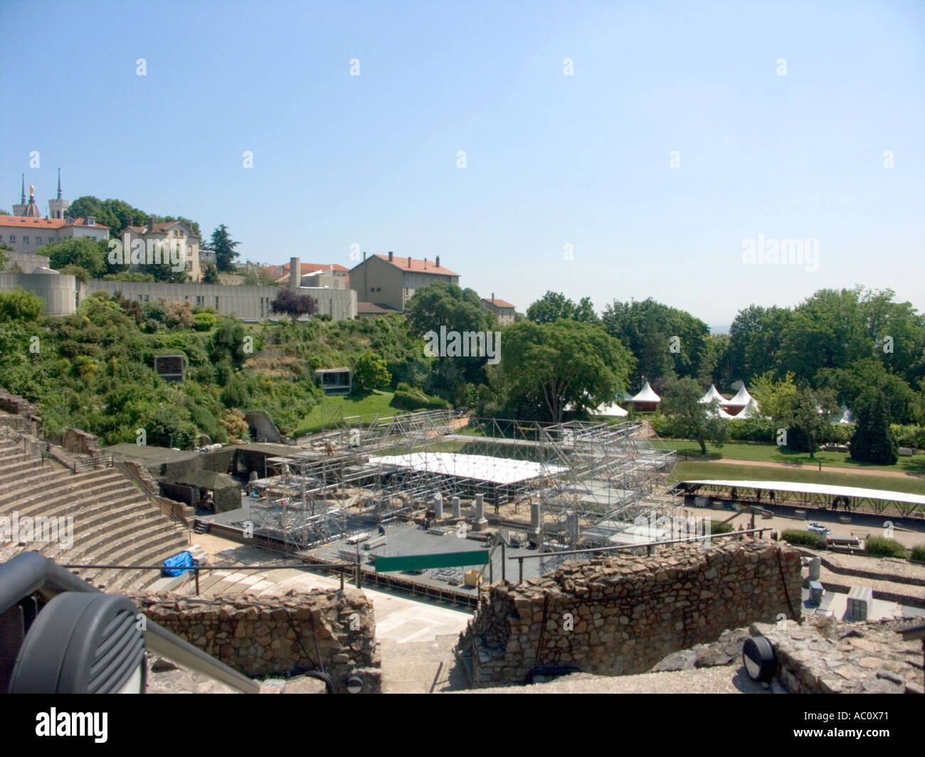 Roman amphitheatre Lyon France Stock Photo - Alamy